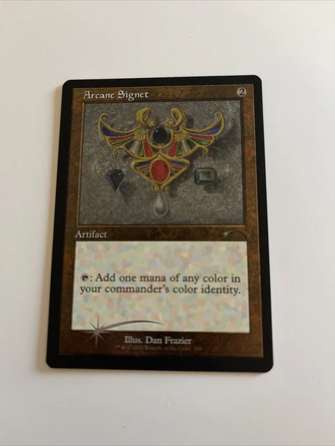 SIGNE ARCANE *FEUILLE GRAVÉE* boîte de mox secrète Lair Dan Frazier MTG ...