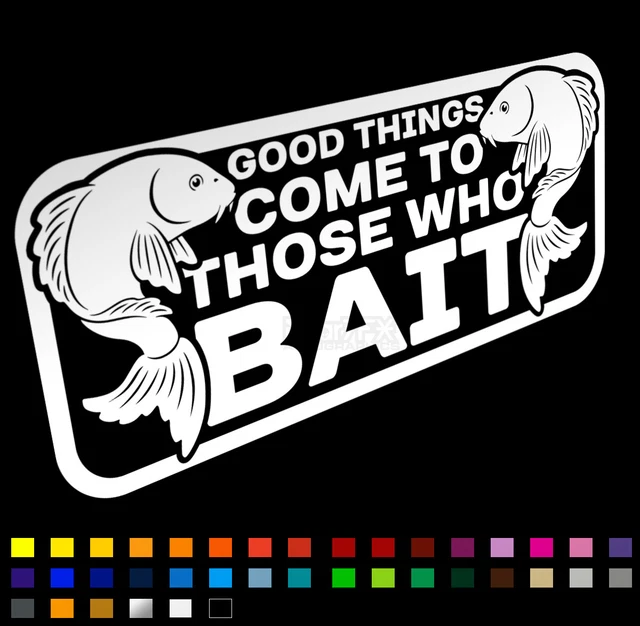 CARP FISHING BAIT Decal Sticker For Car Van Caravan Window Bumper 4x4 ...