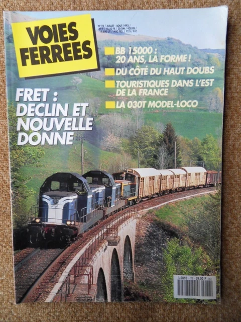 REVUE VOIES FERREES N°78-juillet/août 1993 EUR 5,00 - PicClick FR
