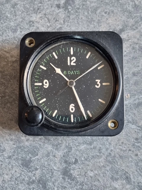 VINTAGE ELGIN AIRCRAFT Clock - Military Cockpit Clock - Air Force/Navy ...
