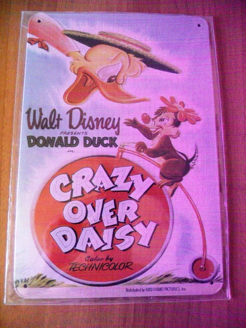 PAPERINO TARGA IN latta DONALD DUCK CRAZY OVER DAISY De Agostini EUR 5 ...