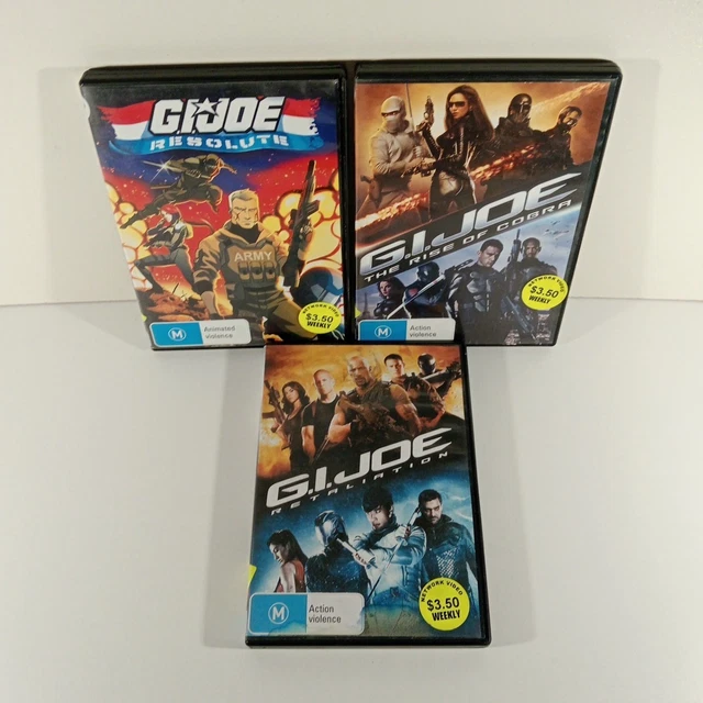 G.I. JOE DVD Ex Rental Bundle Lot Region 4 PAL Resolute / Cobra ...