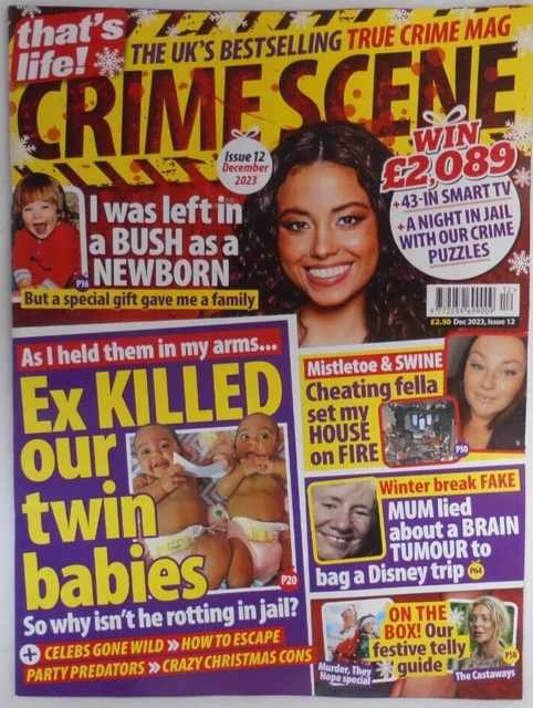REAL LIFE SPECIAL magazine Thats Life Crime Scene #12 Dec 2023 puzzles ...