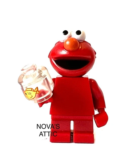 SESAME STREET ELMO Minifigure with Fish Bowl £8.99 - PicClick UK