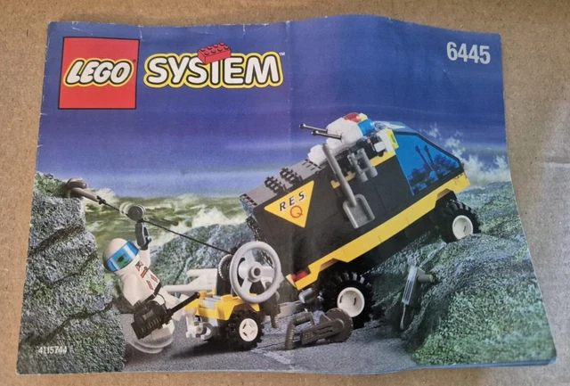 VINTAGE LEGO SET 6445 System Res Q Emergency Evac (1998) with figure ...