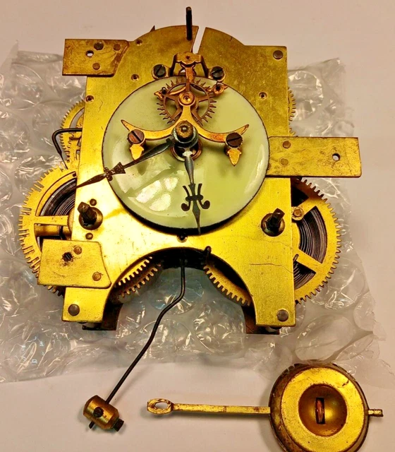 ANTIQUE OPEN ESCAPEMENT CLOCK MOVEMENT ANSONIA CLOCK Co £52.72 ...