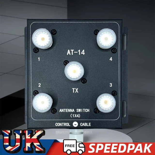 4-WAY COAX REMOTE Antenna Switch 500W PEP 1.8-60MHz for Convenient ...