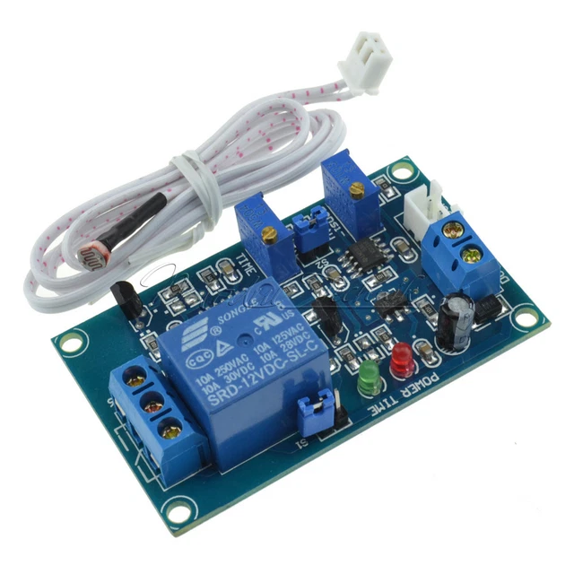LIGHT DETECT SENSOR 12V Photoresistor Relay With Timmer Light Control ...