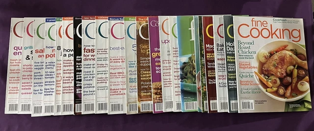 FINE COOKING MAGAZINE - LOT OF 23 Various Issues Year 2004-2013 in ...