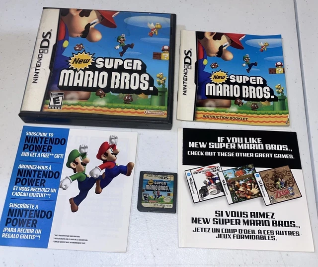 NEW SUPER MARIO Bros Not For Resale (Nintendo DS, 2006) Authentic CIB ...