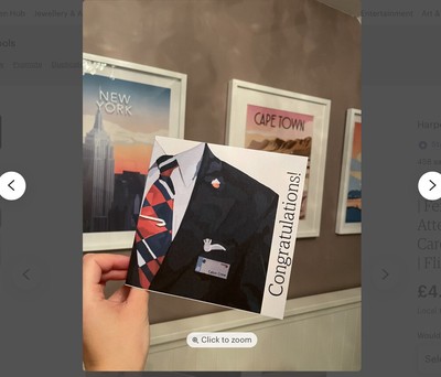 BRITISH AIRWAYS CABIN Crew Uniform Pilot Congratulations Card Flight ...
