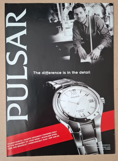SEIKO PULSAR KINETIC Watch Original UK Press Advert 2003 £5.91 ...
