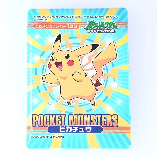 Pikachu Pokemon Bath Pogs Menko Japonais Rare Nintendo Du Japon F S Eur