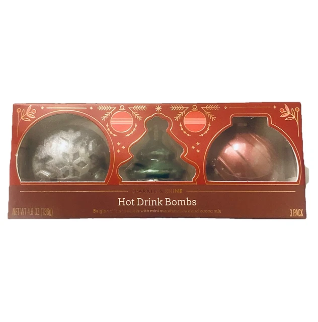 HOT DRINK BOMBS, Belgian Milk Chocolate With Mini Marshmallow And Cocoa ...