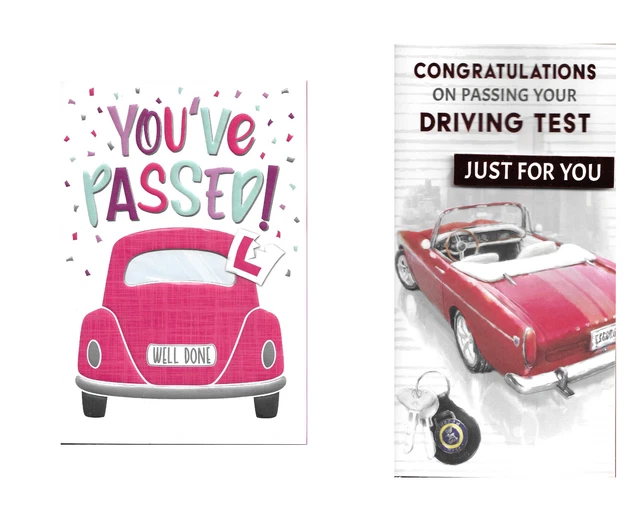 YOU'VE PASSED YOUR Driving Test Congratulations card ~ Female or Male £ ...