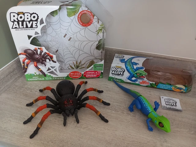 ZURU ROBO ALIVE Giant Tarantula Spider & Lurking Lizard Set Bundle ...