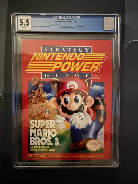 NINTENDO POWER #13 CGC 5.5 - Super Mario Bros 3 Strategy Guide Rare ...