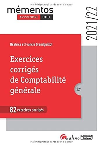 EXERCICES CORRIGES DE comptabilite generale: 82 exercices corriges avec ... EXERCICES CORRIGES DE comptabilite generale: 82 exercices corriges avec ...