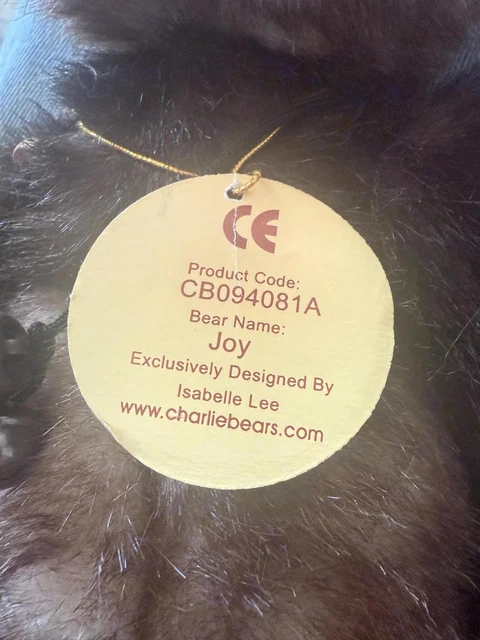 CHARLIE BEARS JOY Teddy Bear by Isabelle Lee 2009 Collection ...