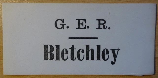 GREAT EASTERN RAILWAY Luggage Label - Bletchley £2.23 - PicClick UK