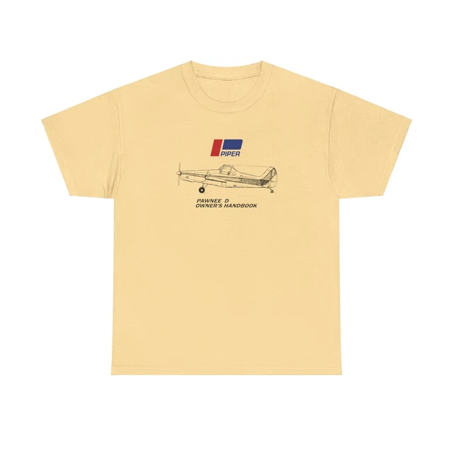 PIPER PA-25 PAWNEE Manual Graphic T-Shirt - Cropduster Aircraft Plane 9 ...