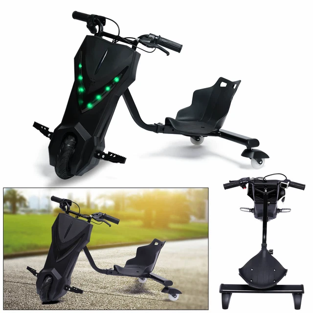 KIDS DRIFT SCOOTER 360° E-Scooter Drifting GoKart Drifter Tricycle 15km ...