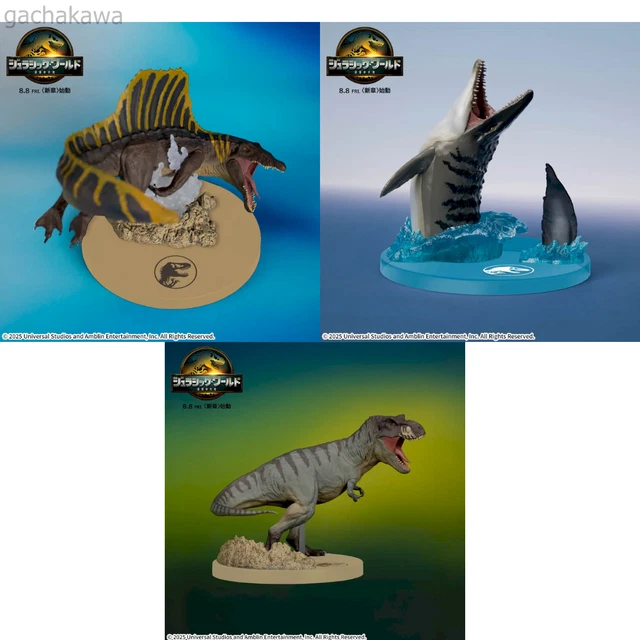 JURASSIC WORLD : Rebirth ACT/CUT Premium Figure T.REX Spinosaurus Mosasaurus Set EUR 125,40 ...