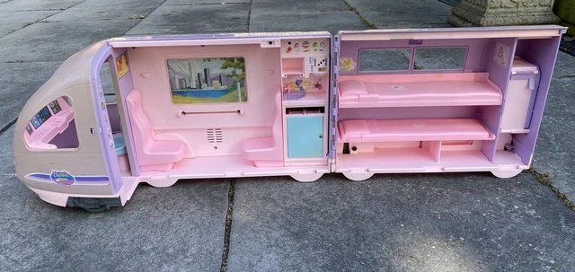 BARBIE TRAVEL TRAIN Playset Mattel Toy 2001 Voice Recording Play Toyset ...