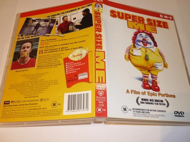 SUPER SIZE ME (Dvd, M) (174708 A) $4.19 - PicClick AU