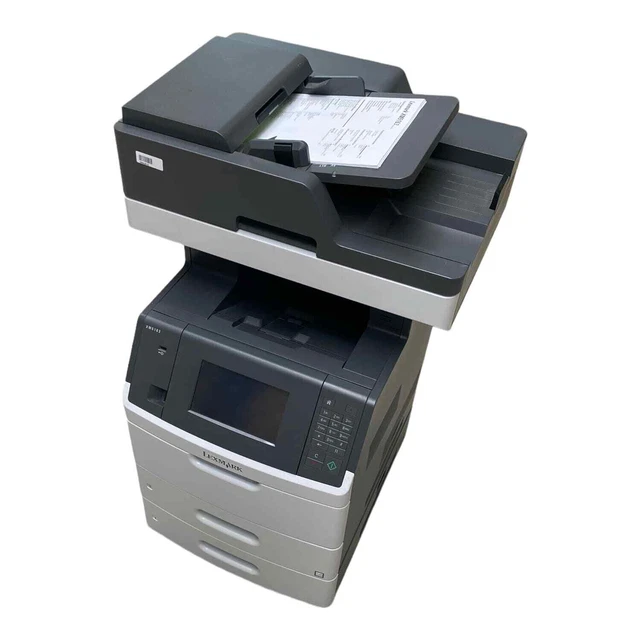 LEXMARK XM5163 MFP FAX Copier Scanner Laser Printer Duplex LAN 2PF B ...