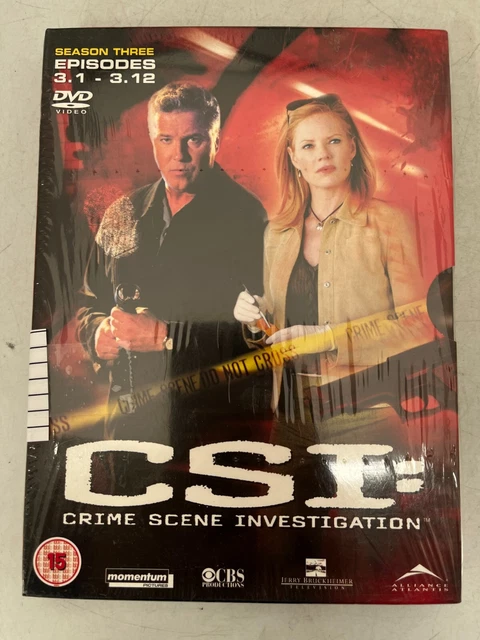 CSI-CRIME SCENE INVESTIGATION,SEASON 3,2005, Pegi 15 DVD Series, New ...