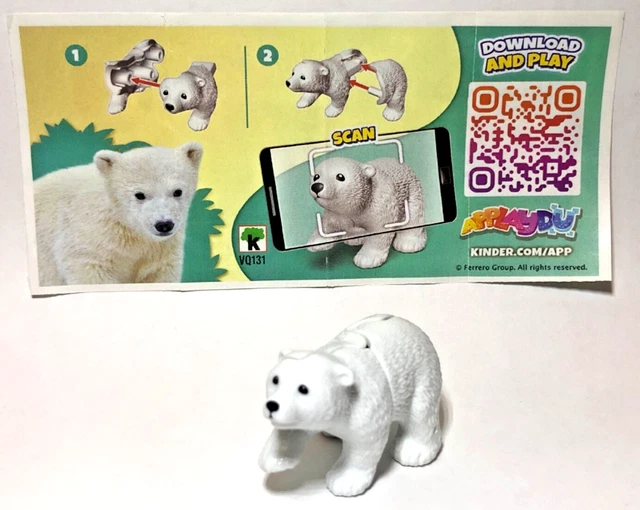 KINDER NATOONS POLAR BEAR CUB VQ131 - NEW Animal Cubs / Babies Series ...