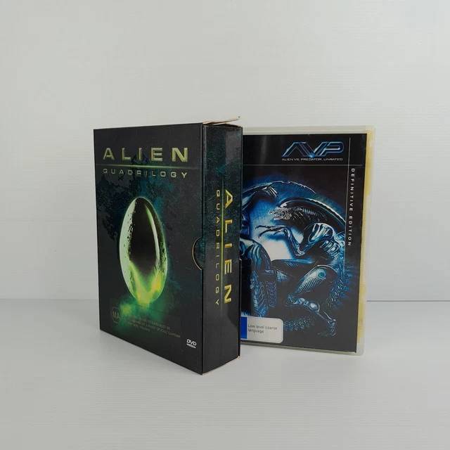 ALIEN QUADRILOGY DVD 9 Disc Collectors Edition Box + AVP DVD Set Region ...