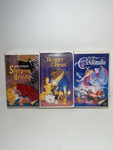 WALT DISNEY CLASSIC VHS Bundle Lot Cinderella Sleeping Beauty and The ...