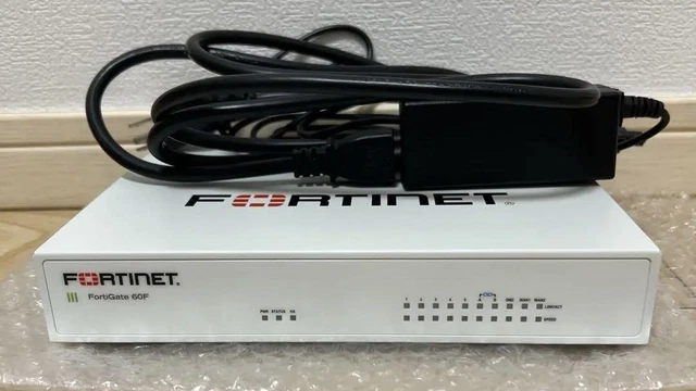 FORTINET FORTIGATE FG-60F Firewall With Adapter Firewall License ...