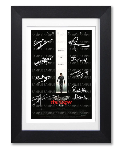 THE CROW MOVIE Cast Signed Poster Print Photo Autograph Film Gift ...