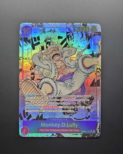 MONKEY.D.LUFFY (MANGA ALTERNATE Art) One Piece OP05-119 *Pack Fresh ...