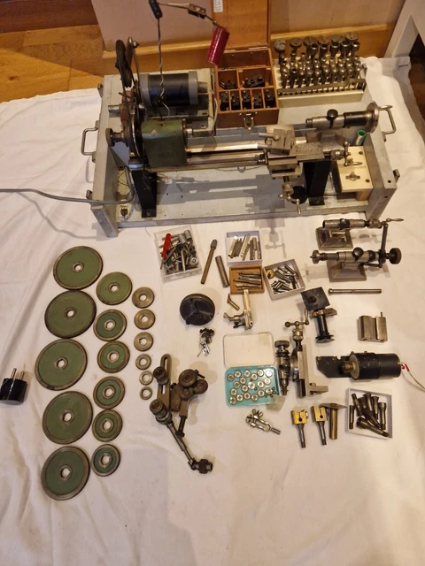 BOLEY LEINEN WW 83 Watchmaker's Precision Lathe FULL SET tour horloger ...