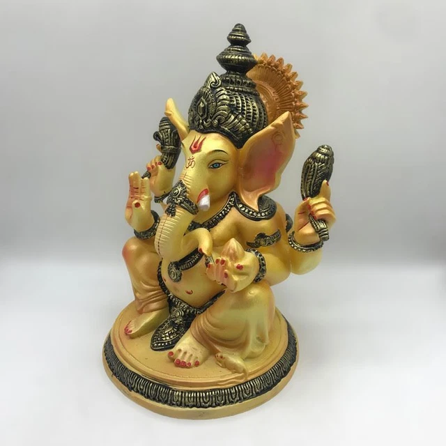 GANESH GANESHA GANPATI Ganapati Hindu God Hindu God Ganesh fiber idol ...
