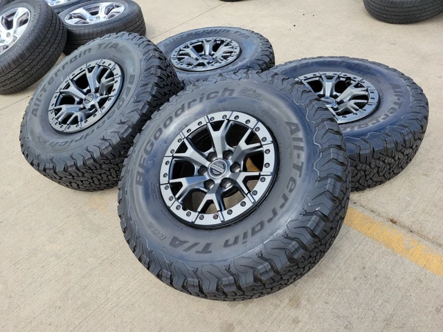 17& FORD F-150 Raptor OEM BEADLOCK rims wheels 37" BFG tires 2021 2022 ...