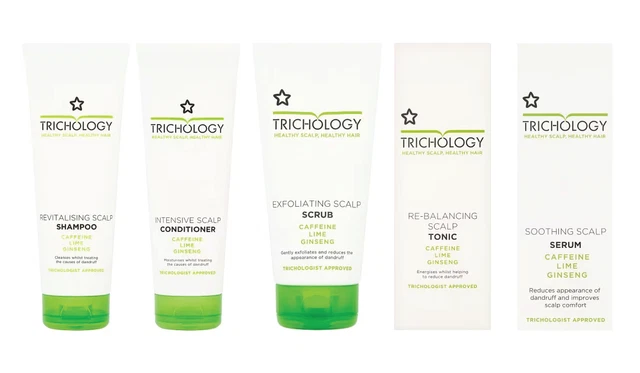 BUNDLE TRICHOLOGY CAFFEINE Shampoo Conditioner Tonic Scalp Lime Ginseng ...