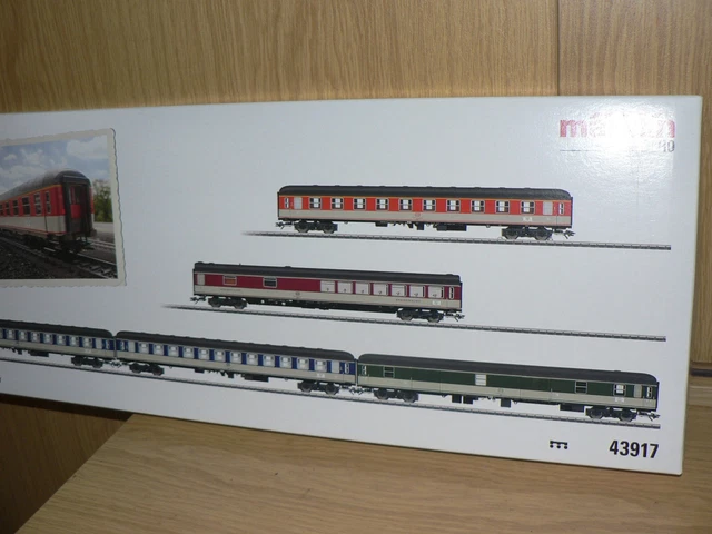 H0 MÄRKLIN 43917 5teiliges Personenwagen-Set Schnellzugwagen-Set Pop ...