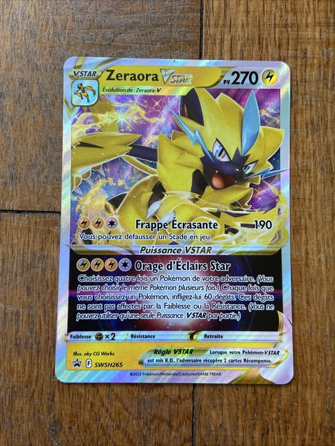 CARTE POKÉMON ZERAORA Vstar Promo Swsh265 FR Neuf EUR 5,00 - PicClick FR