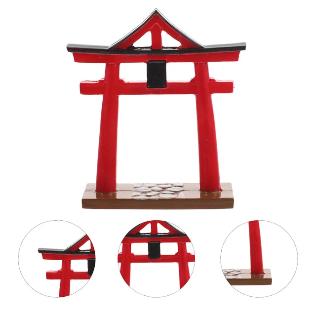 MINI TORII GATE Model Resin MiniHouse Japanese Torii Gate Miniature ...