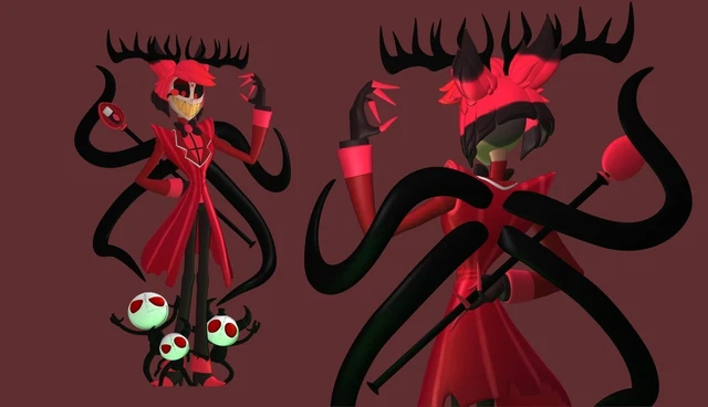 HAZBIN HOTEL ALASTOR Demon Form 3D Print FanArt/DIY Resin Garage Kit £ ...