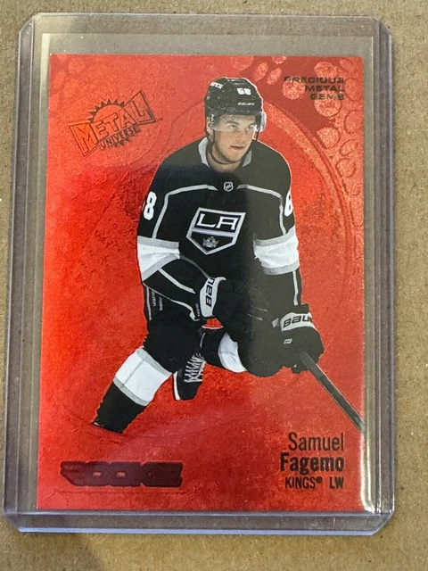 2022-23 UD SKYBOX Metal 173 Samuel Fagemo - Los Angeles Kings PMG Red ...