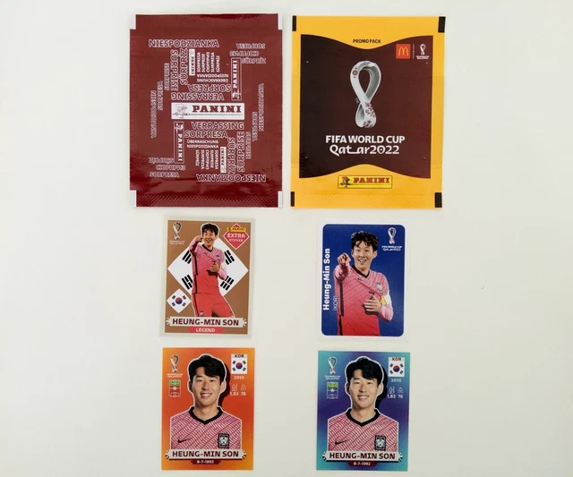 PANINI WM 2022 Qatar: Heung-Min Son Extra Sticker & McD M3 & KOR 18 ...