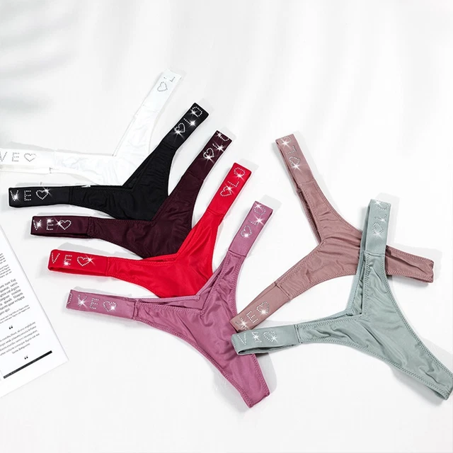 MUTANDINE A STRINGHE taglio alto mutandine a Tback con decorazione ...