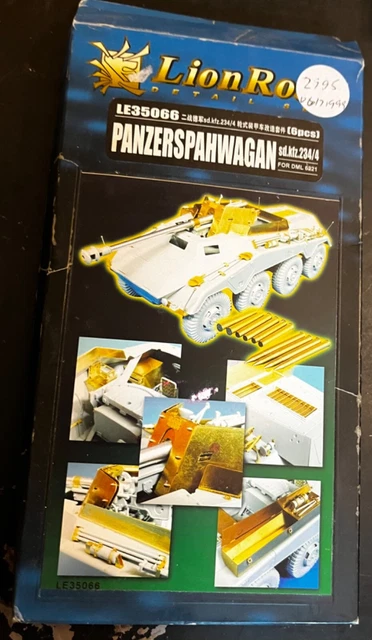 SD.KFZ.234/4 PANZERSPAHWAGEN PHOTOETCH DETAIL DML 6221 LION ROAR ...