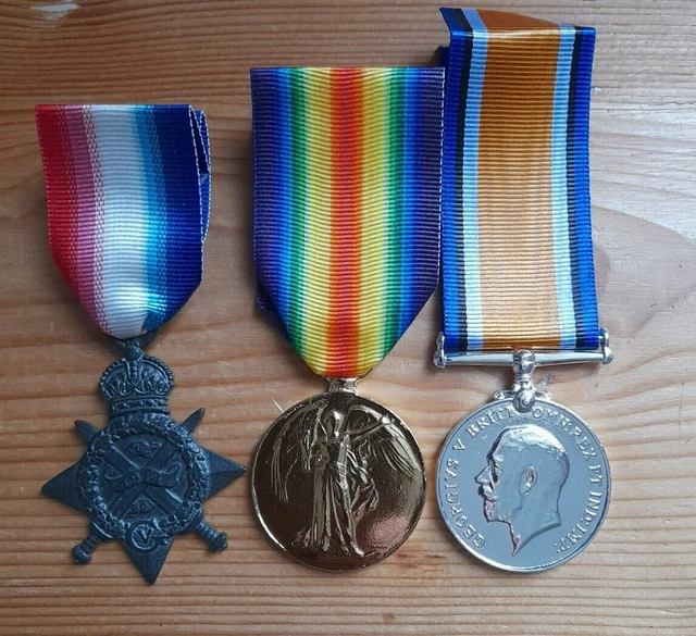 WW1 MEDAL TRIO, 1914/15 Star, British War And Victory Medals, Full Size Replicas £30.00 ...